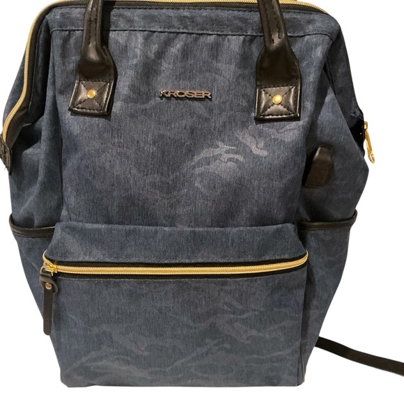 Kroger | Bags | Kroser Blue Backpack Laptop Backpack Bag Work School ...